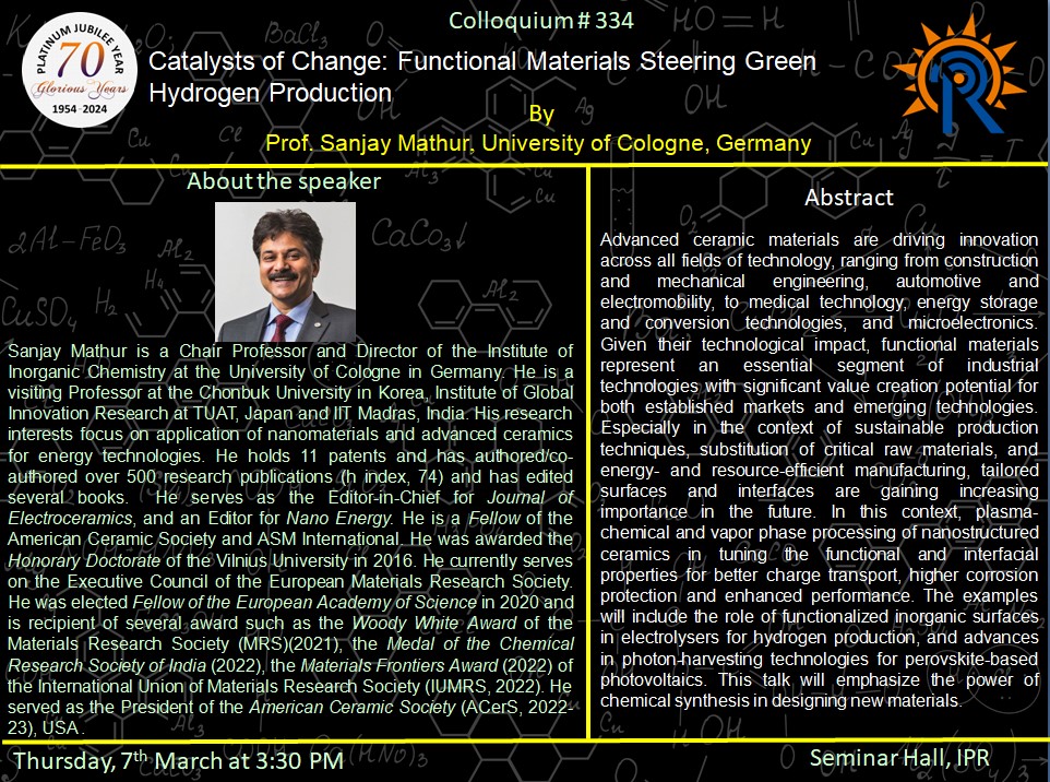 Colloquium Announcement